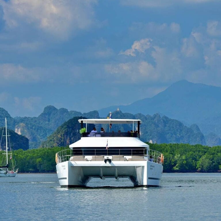 Motor Yacht Catamaran Tours James Bond Island Sunset | Phuket Dream Company