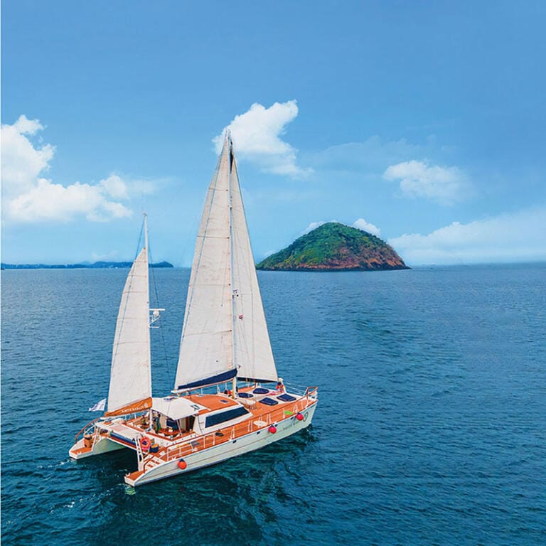 Private Charter Sailing Yacht Catamaran White Marlin Phuket
